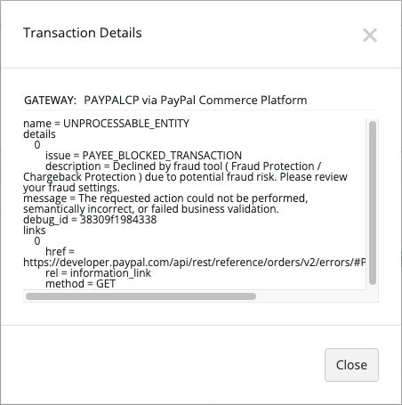 Identifying Payment Failure Reasons by Gateway